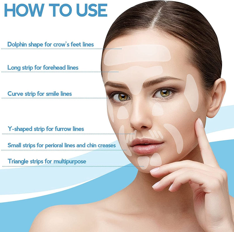 Patcheal® Anti-Wrinkle Silicone Patches for Eye Forehead and Face - 16 ...