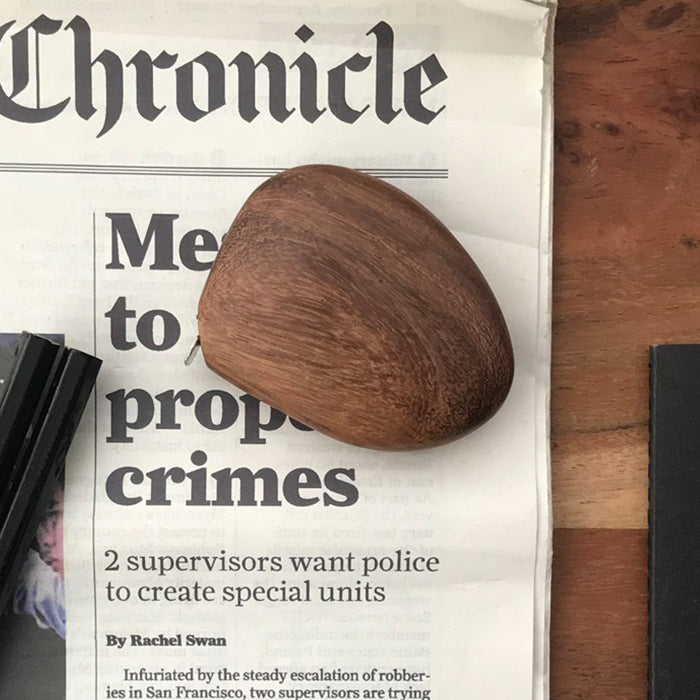 Pebble Wooden Measuring Tape (Premium Rubber Wood) - 1 pc – boxania